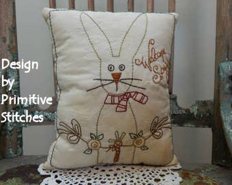 My Hat-Primitive Stitchery PATTERNE-PATTERN-Instant Download