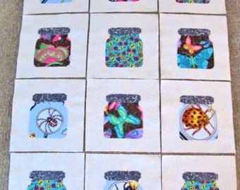 Bug jar quilt | Etsy