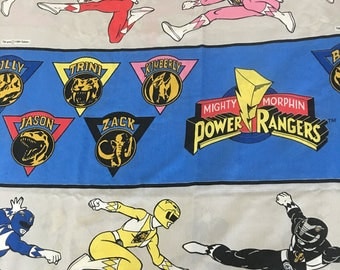 Power rangers fabric | Etsy