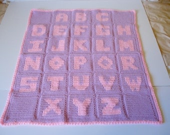 Alphabet blanket | Etsy