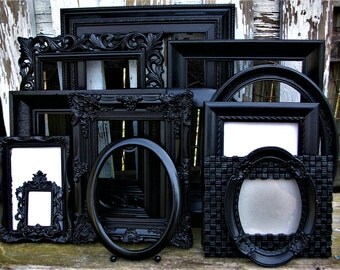 Black ornate frame | Etsy