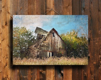 Fall Barn Autumn Barn Barn photography Old by EmeraldTownRaven