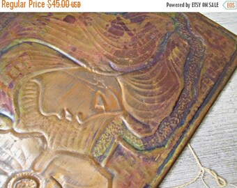 Copper relief art | Etsy