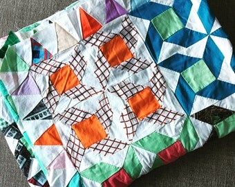 Pinwheel quilt | Etsy