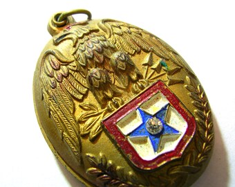 Military locket | Etsy