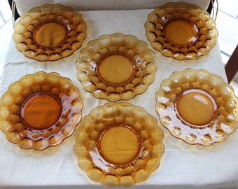 Amber glass plates | Etsy