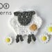 Crochet applique pattern crochet sheep pattern crochet sheep