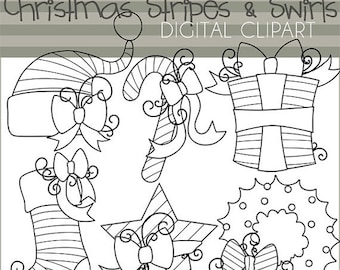 Christmas blackline | Etsy