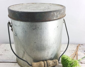 Vintage lard tin | Etsy