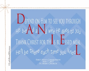 First communion poem | Etsy