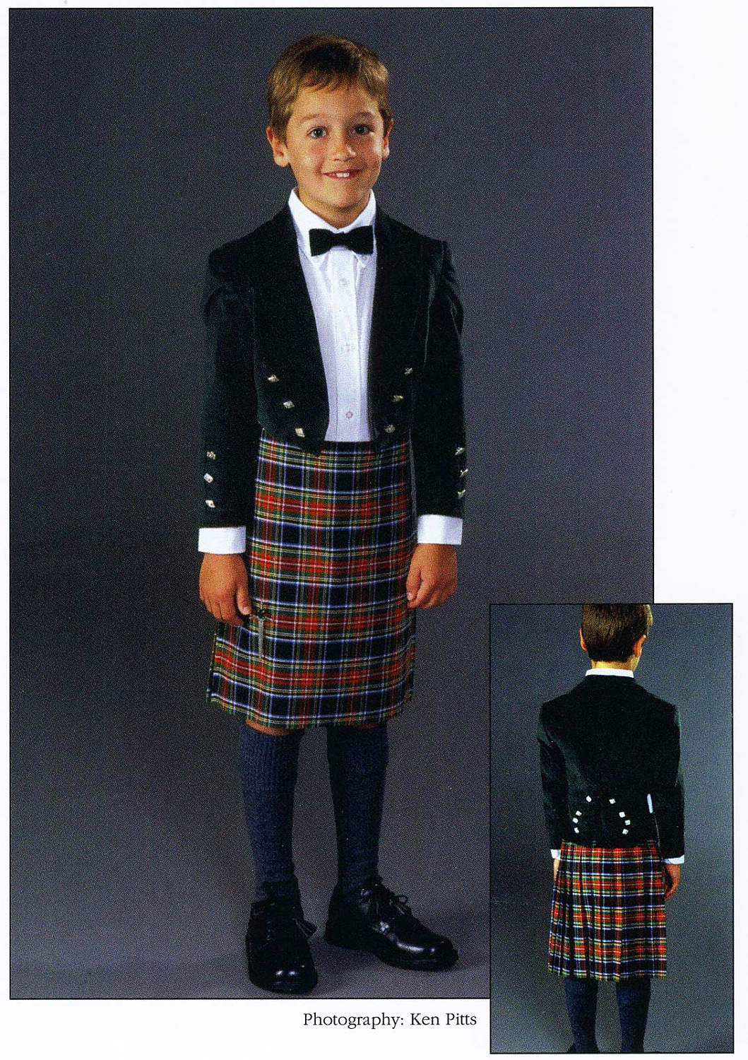 Folkwear Child's Scottish Kilt & Prince Charlie Jacket Sewing Pattern ...