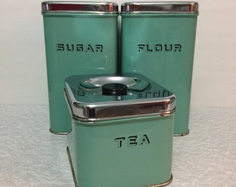 Vintage canister set | Etsy