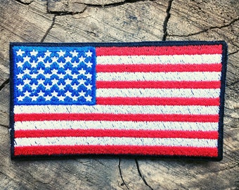 Usa flag patch | Etsy