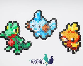 Mudkip perler | Etsy