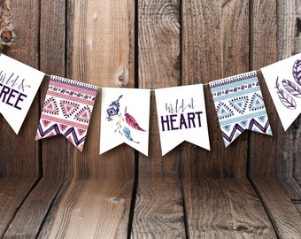 Bohemian flags | Etsy