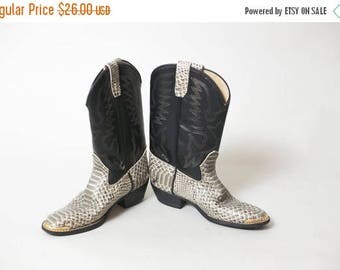 Lizard skin boots | Etsy