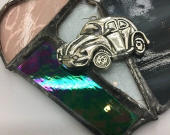 Stained glass car | Etsy
