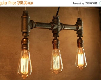 Pipe chandelier | Etsy