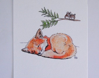 Unique pen and ink animals related items | Etsy