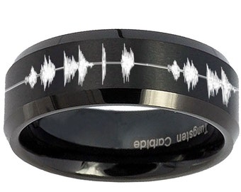 Sound wave ring | Etsy