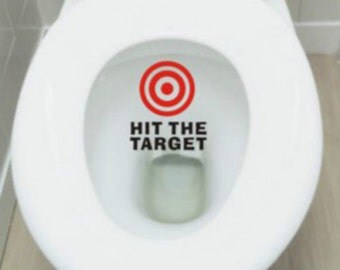 Toilet decal | Etsy