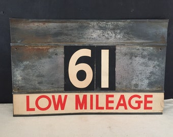 Mileage sign | Etsy