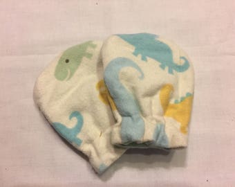 Dinosaur mittens | Etsy