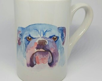 Bulldog coffee mug | Etsy