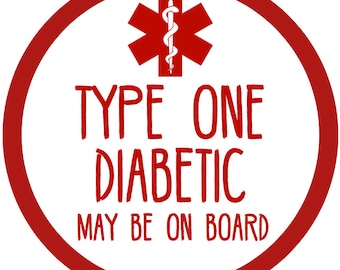 Diabetic sticker | Etsy