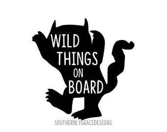 Wild thing decal | Etsy