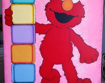 Elmo painting | Etsy