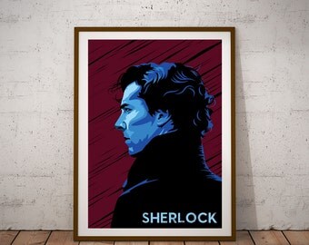 Sherlock print | Etsy