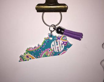 Kentucky keychain | Etsy