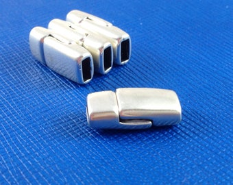 Flat leather clasp | Etsy