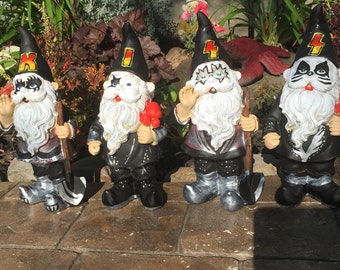 Black garden gnome | Etsy