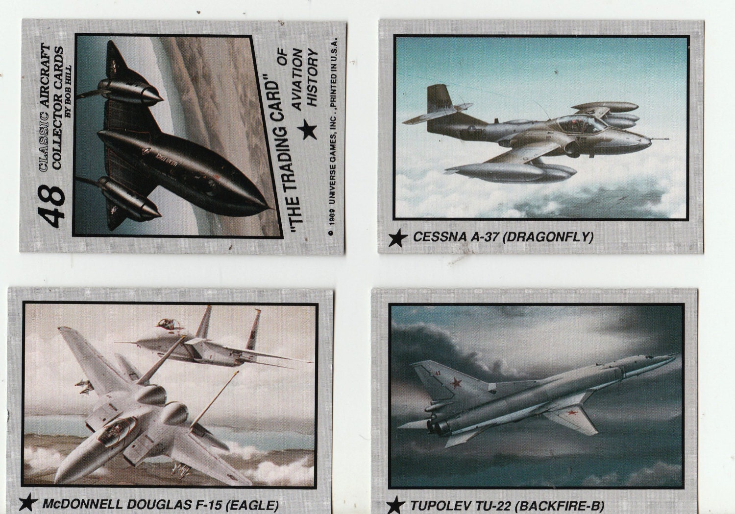 Vintage Classic Aircraft Collector Cards 2nd Series