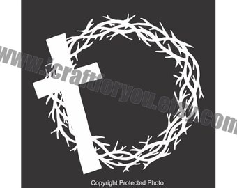 Thorns crown decal | Etsy