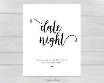 Date night card pdf | Etsy