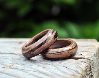 Wood wedding ring | Etsy