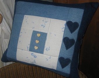 Patchwork pillow | Etsy