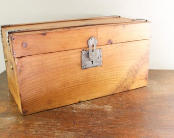 Wood treasure chest | Etsy