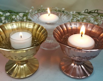 Floating candle vase | Etsy