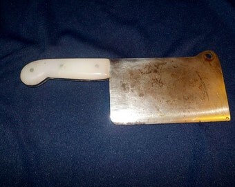 Antique meat cleaver | Etsy