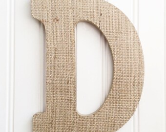 Burlap letter | Etsy