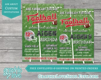 Nfl invitations | Etsy