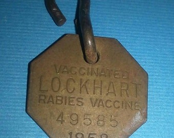 Rabies tag | Etsy