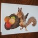 Sleeping Squirrel Printable Get Well Card by CatsClips on Etsy