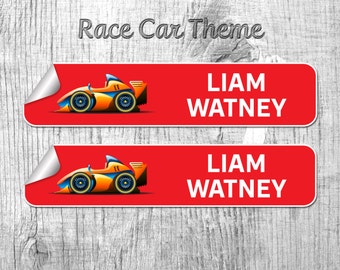 Race car labels | Etsy