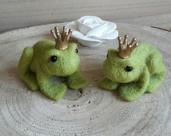 Needle felted frog | Etsy