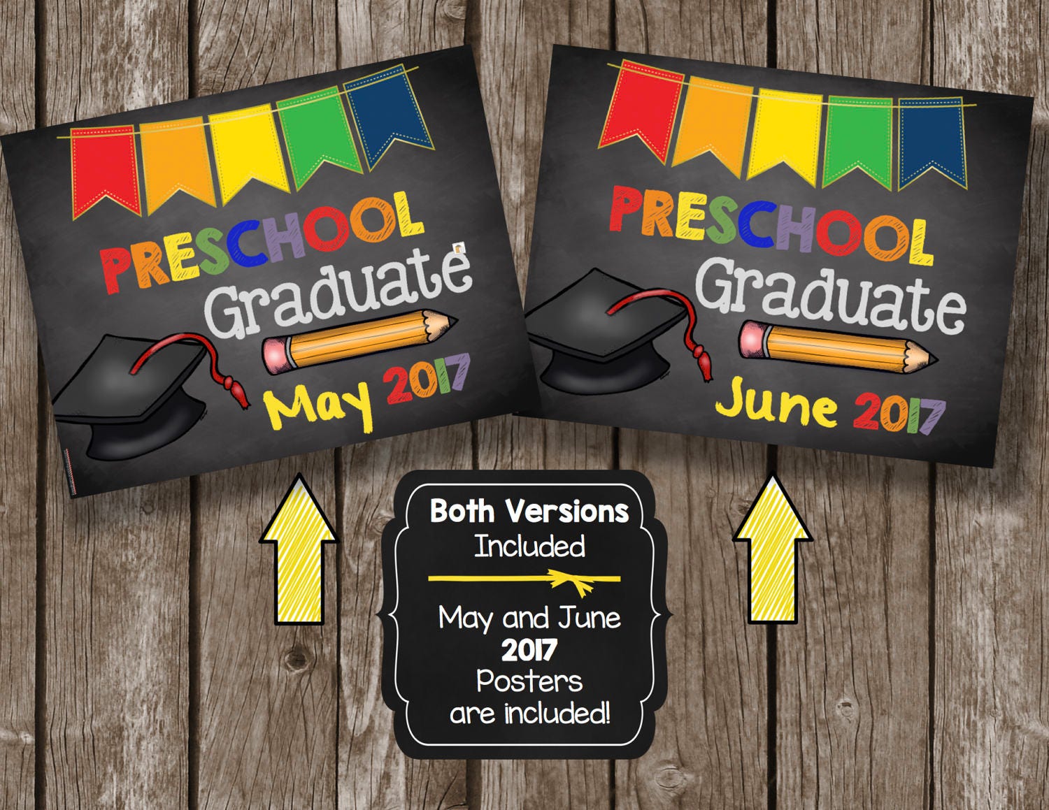 50% OFF SALE Preschool Graduation Printable Instant